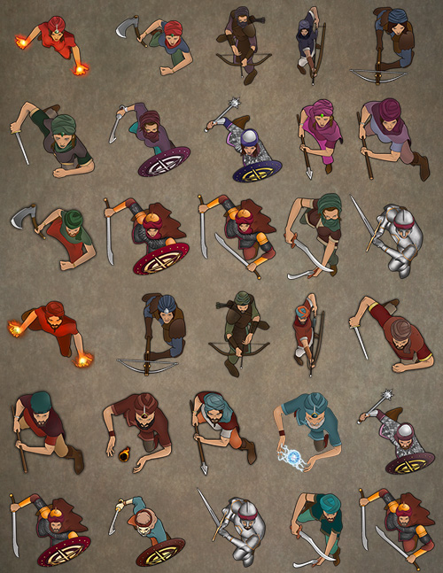 Jans Token Pack 001 - Desert Warriors - Jan Loos | DriveThruRPG